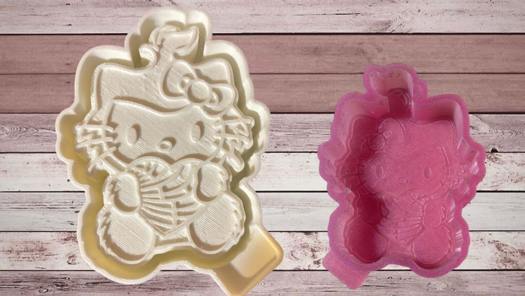 Hello Kitty Grinch With Concha Freshie Mold - Etsy