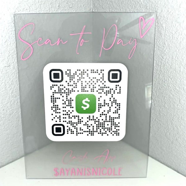 Cash App Qr Code Plaque - Etsy