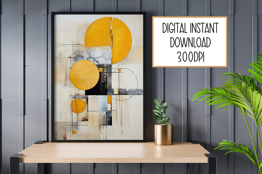 Abstract Wall Art Printable, Printable Art, Digital Prints, Gallery ...