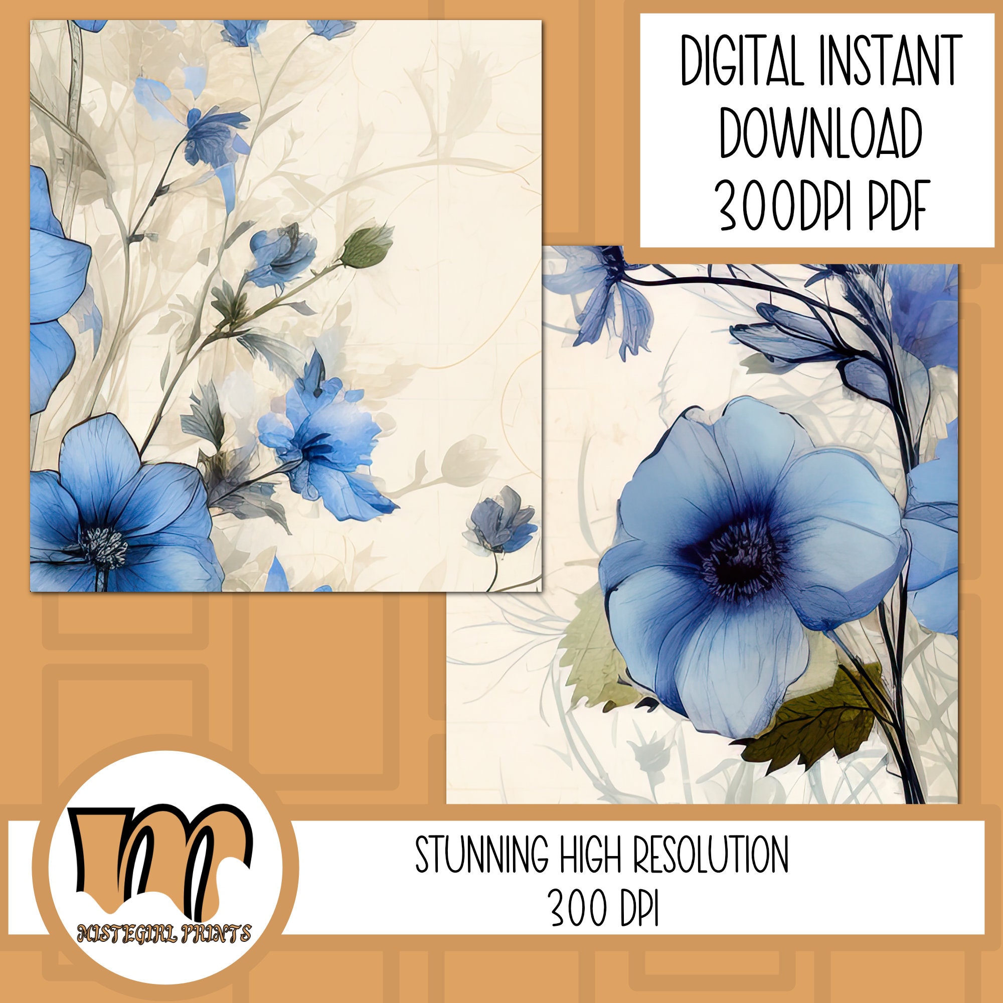 Junk Journal, Shabby, Blue, Papers, Collage Sheets, Vintage, Blue ...