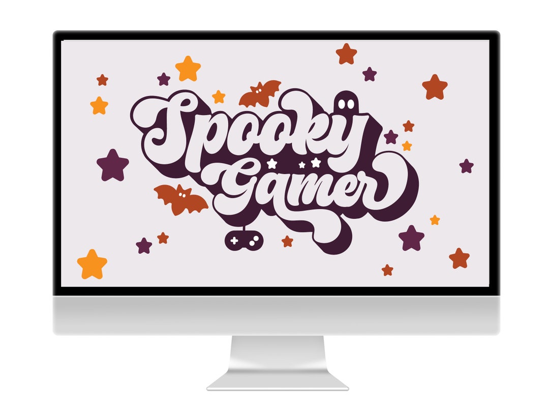 Spooky Gamer Wallpaper, Halloween Wallpaper, Gaming Art - Etsy