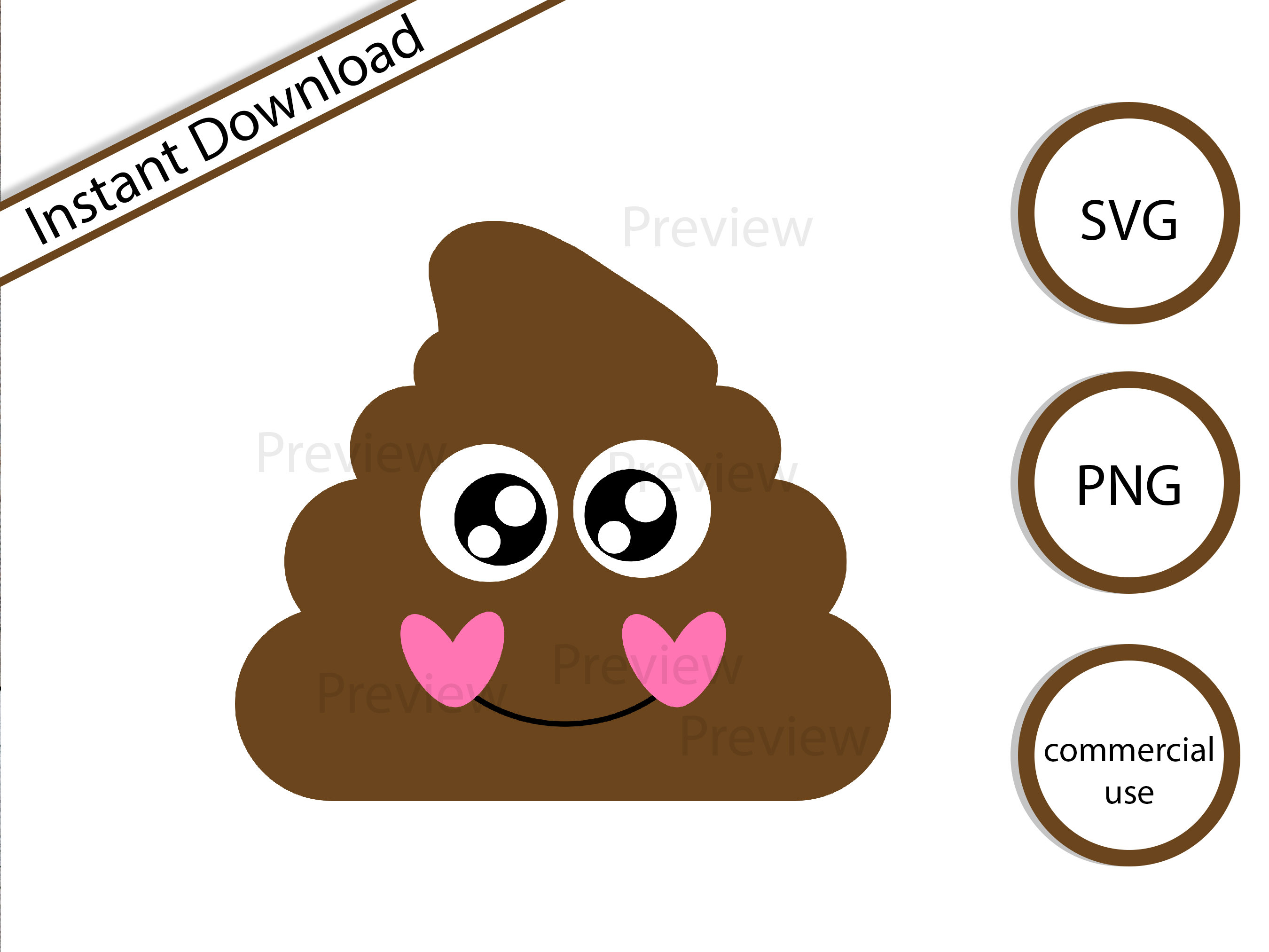 Poop Emoji Svg Poop Face Emoji Svg Poop Clipart Funny Svg - Etsy Hong Kong