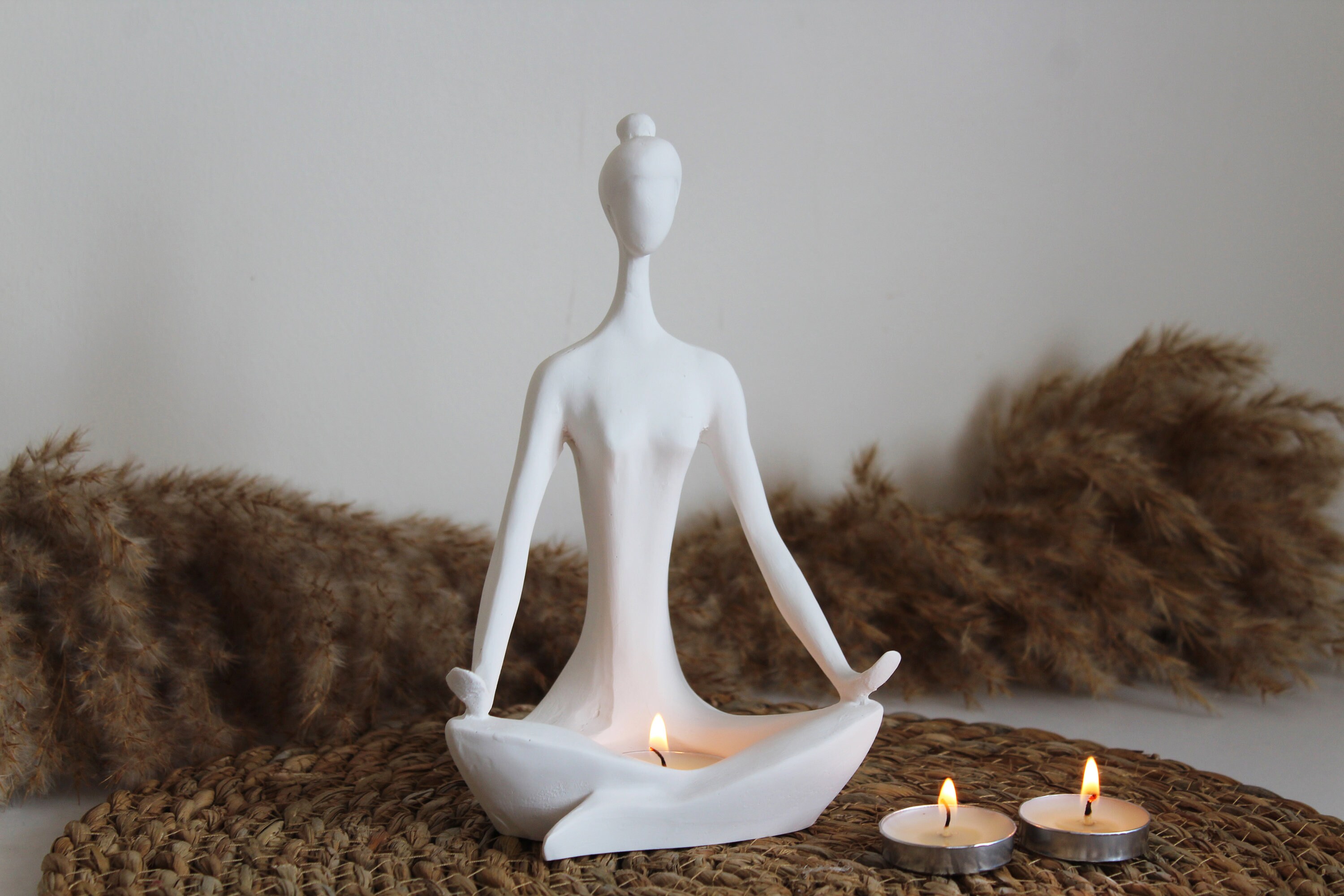 Yoga Girl Statue, Yoga Pose Sculpture, Minimalist Yoga Pose Statue ...