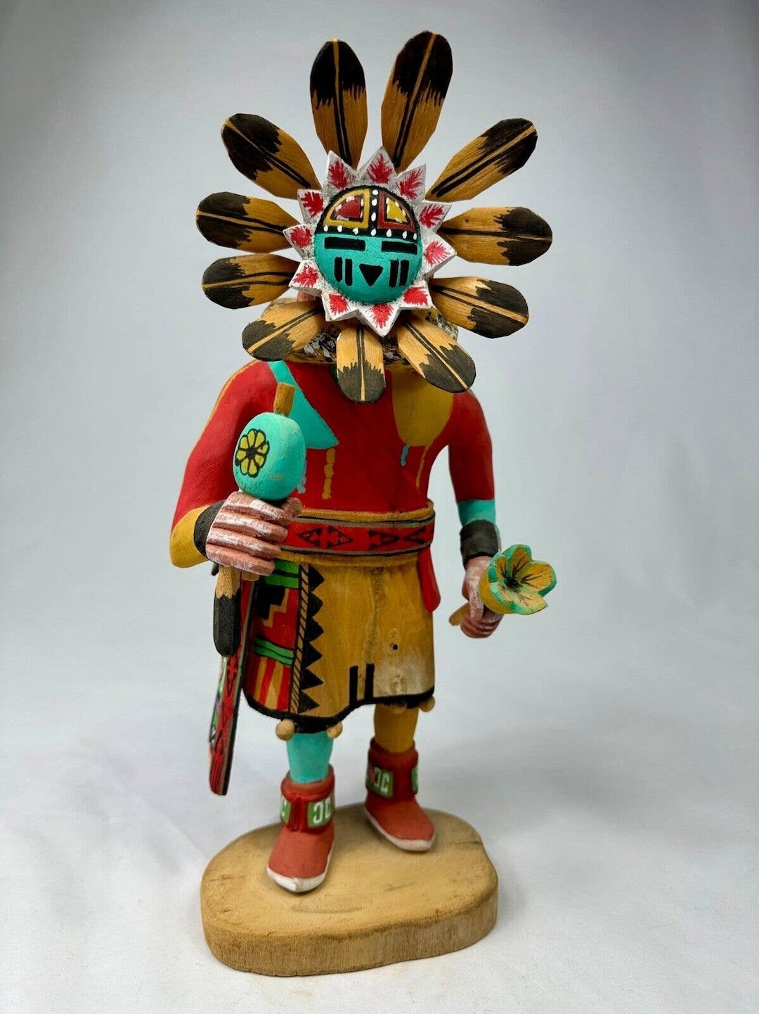 Hopi Kachina Doll Dawa Sun by Ray Laza 12.5in - Etsy