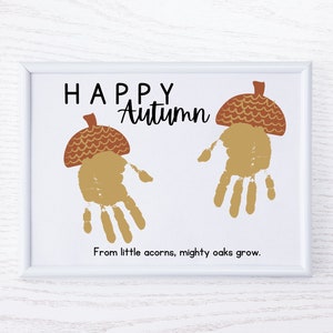 Fall Handprint Crafts Bundle | Footprint Printable Art | Daycare ...