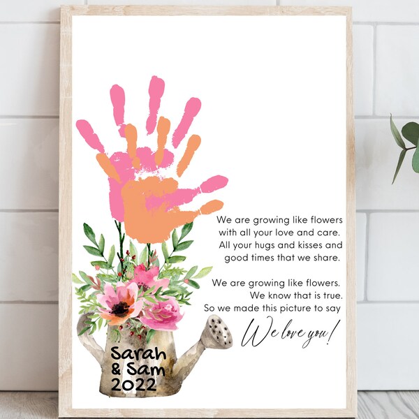 Father's Day Handprint Art Craft Gift From Kids Fathers Day Activities ...