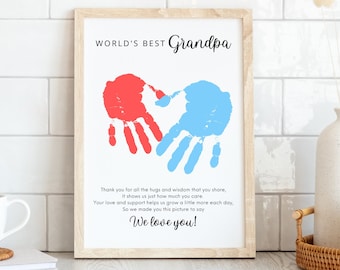 Handprint Craft for Kids Handprint Art Keepsake Birthday Gift Gift for ...