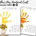 Grandma Handprint Art | Sunflower Mother's Day Craft From Kids ...