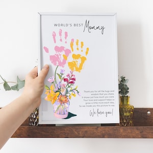 Mother’s Day Gift for Mommy | Handprint Art Craft for Mom | DIY ...