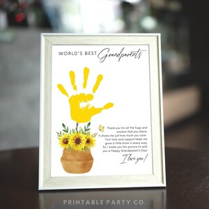 Handprint Craft for Grandparents Day | Gift for Grandparents From ...