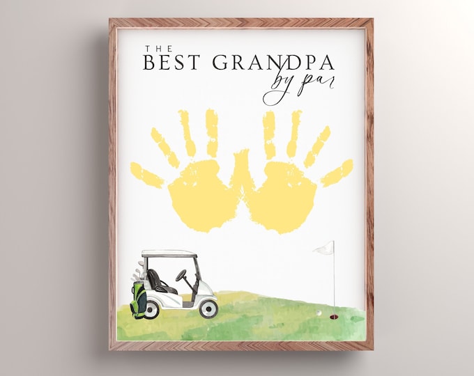 Grandpa Handprint Art | Father's Day Handprint Art Craft | Gift From ...