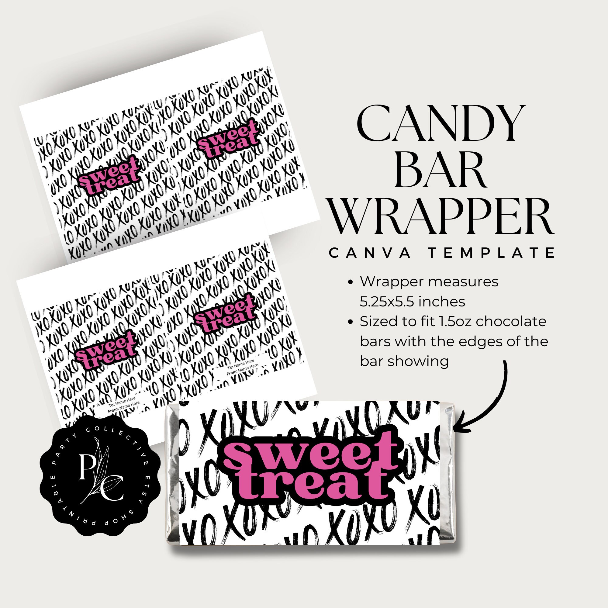 Valentine's Day Candy Bar Wrapper for Treat Bag, Teen Birthday Party ...