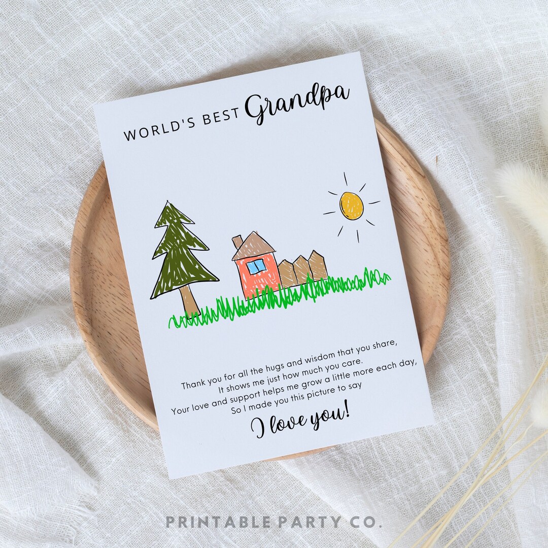 Grandparents Day Craft | Fathers Day Gift | for Grandpa From Grandkids ...