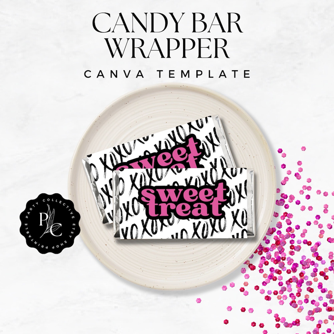 Valentine's Day Candy Bar Wrapper for Treat Bag, Teen Birthday Party ...