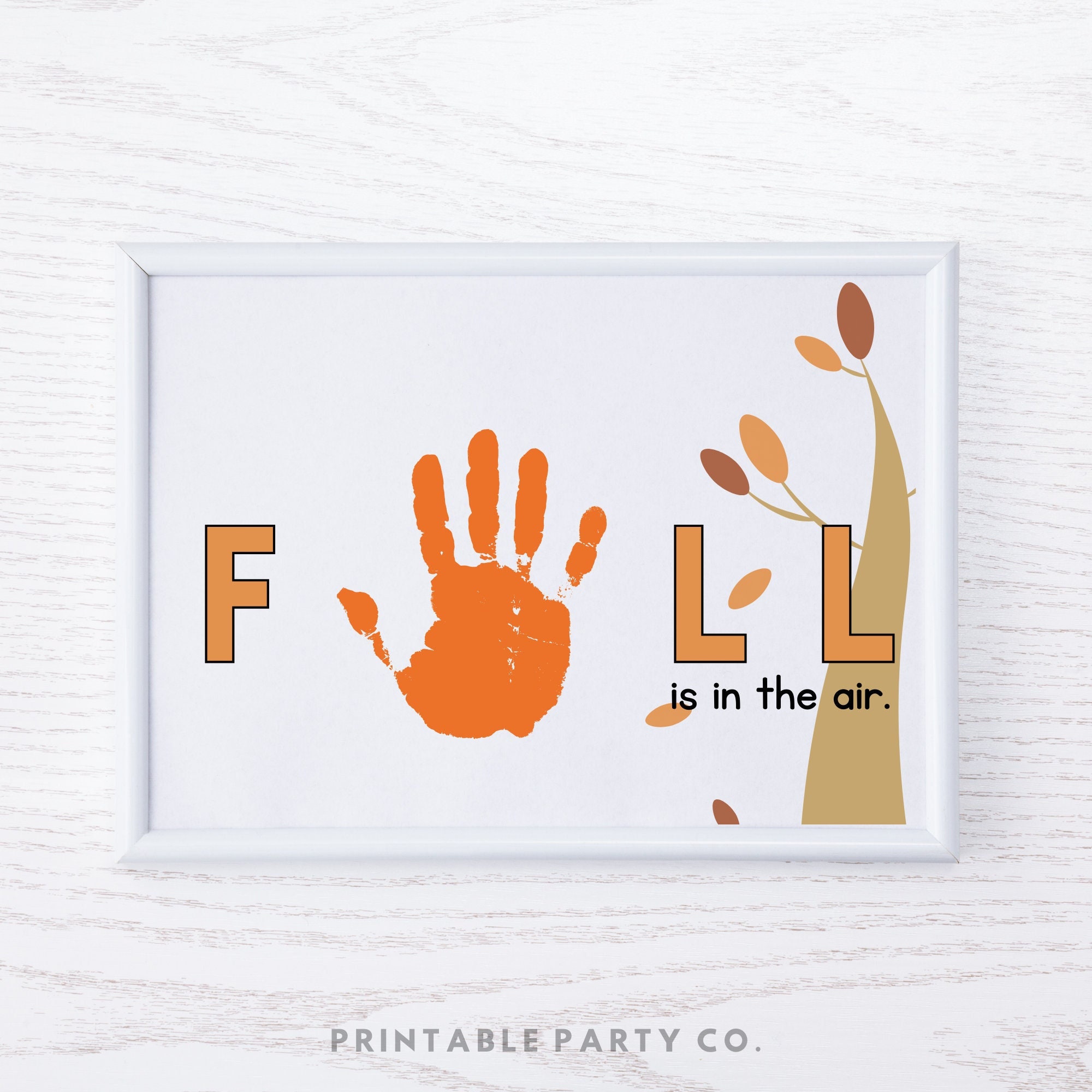Fall Handprint Crafts Bundle Footprint Printable Art Daycare Preschool ...