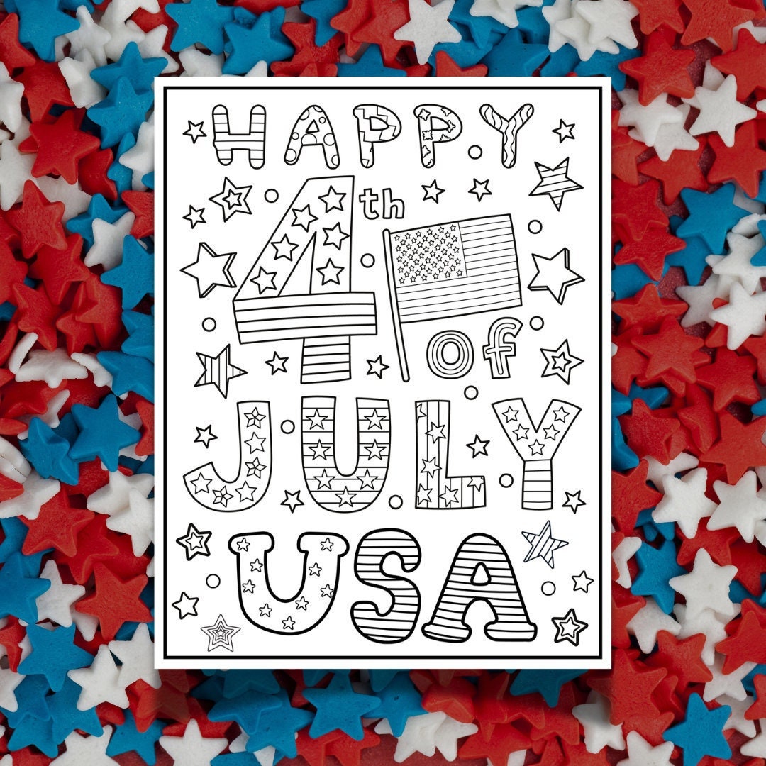 4th of July Coloring Pages Perfect Fourth of July Activity for Kids ...