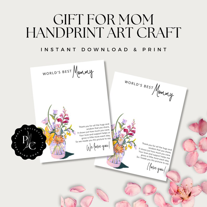 Mother’s Day Gift for Mommy | Handprint Art Craft for Mom | DIY ...