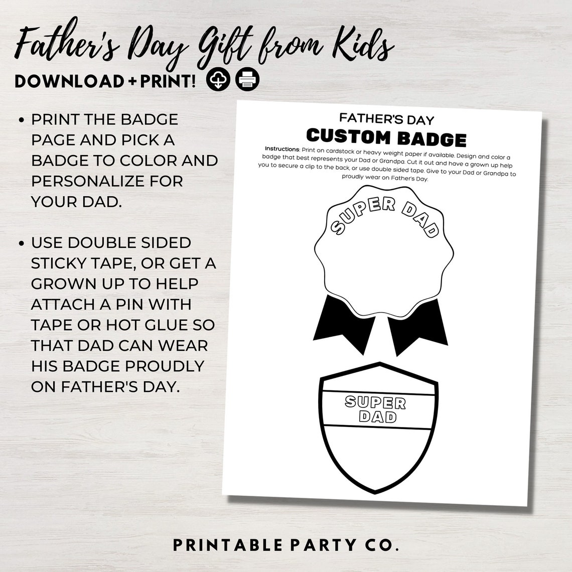 All About Dad Gift for Father's Day Printable Coloring - Etsy