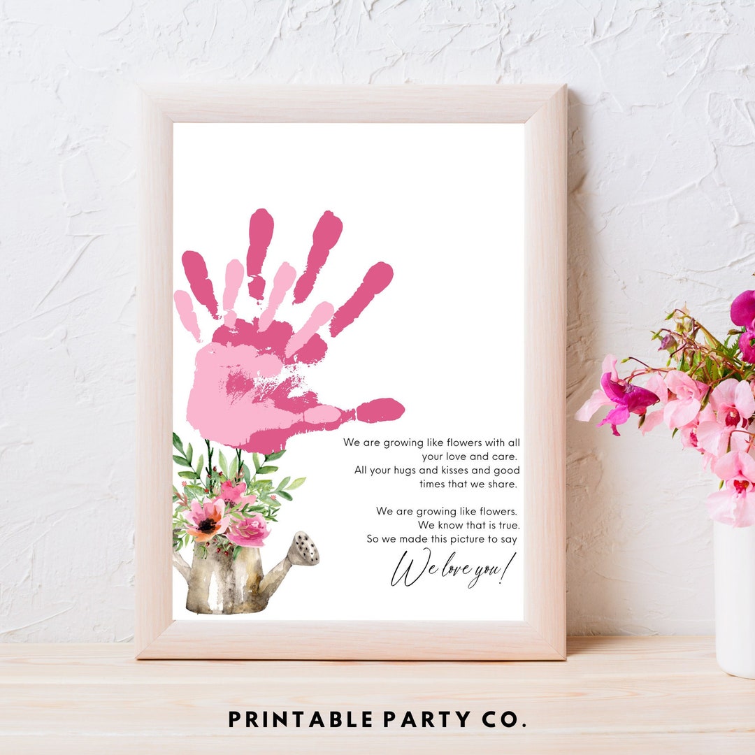Handprint Craft for Kids | Handprint Art | Keepsake Birthday Gift ...