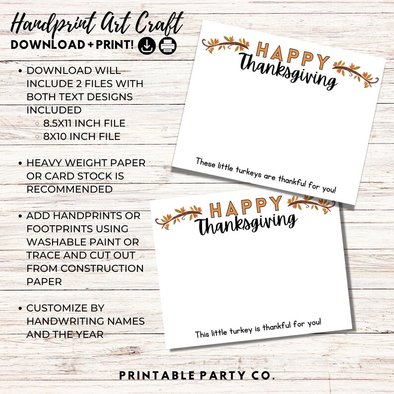 Thanksgiving Handprint Art | Turkey Handprint Craft for Kid | Thankful ...