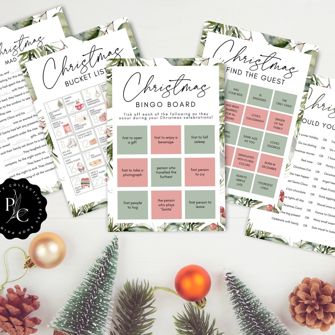 Christmas Party Games Bundle | Christmas Bingo Cards | Classroom ...