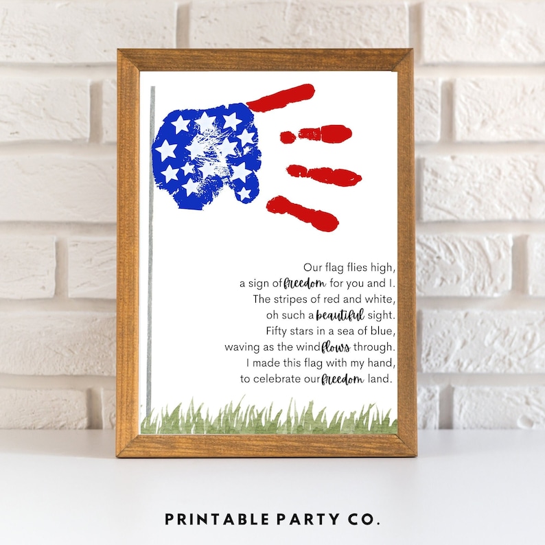 Fourth of July Handprint Art | July 4th Preschool Toddler Craft ...