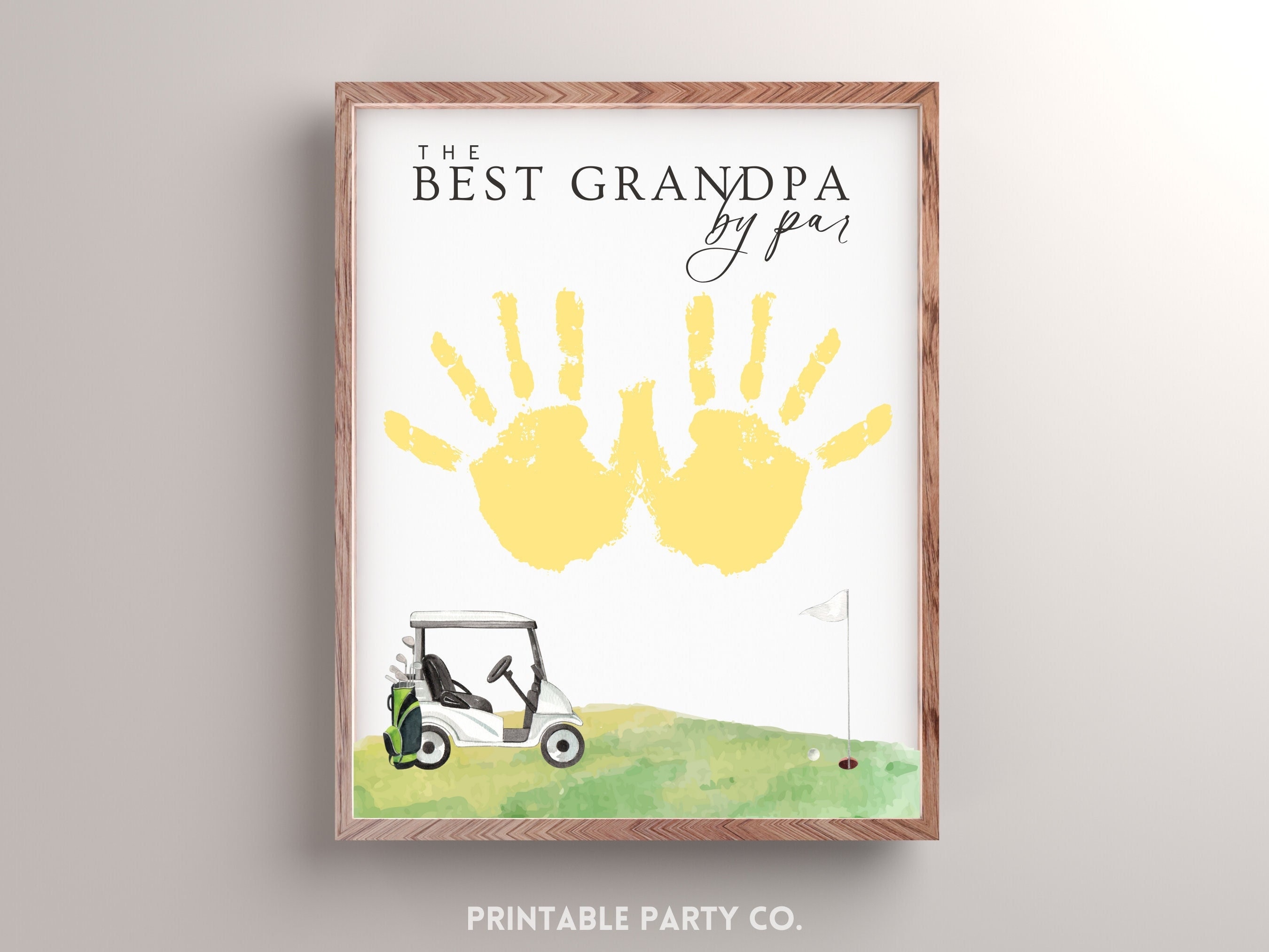 Best Grandpa Gift From Grandkids - DIY Handprint Art Craft for ...