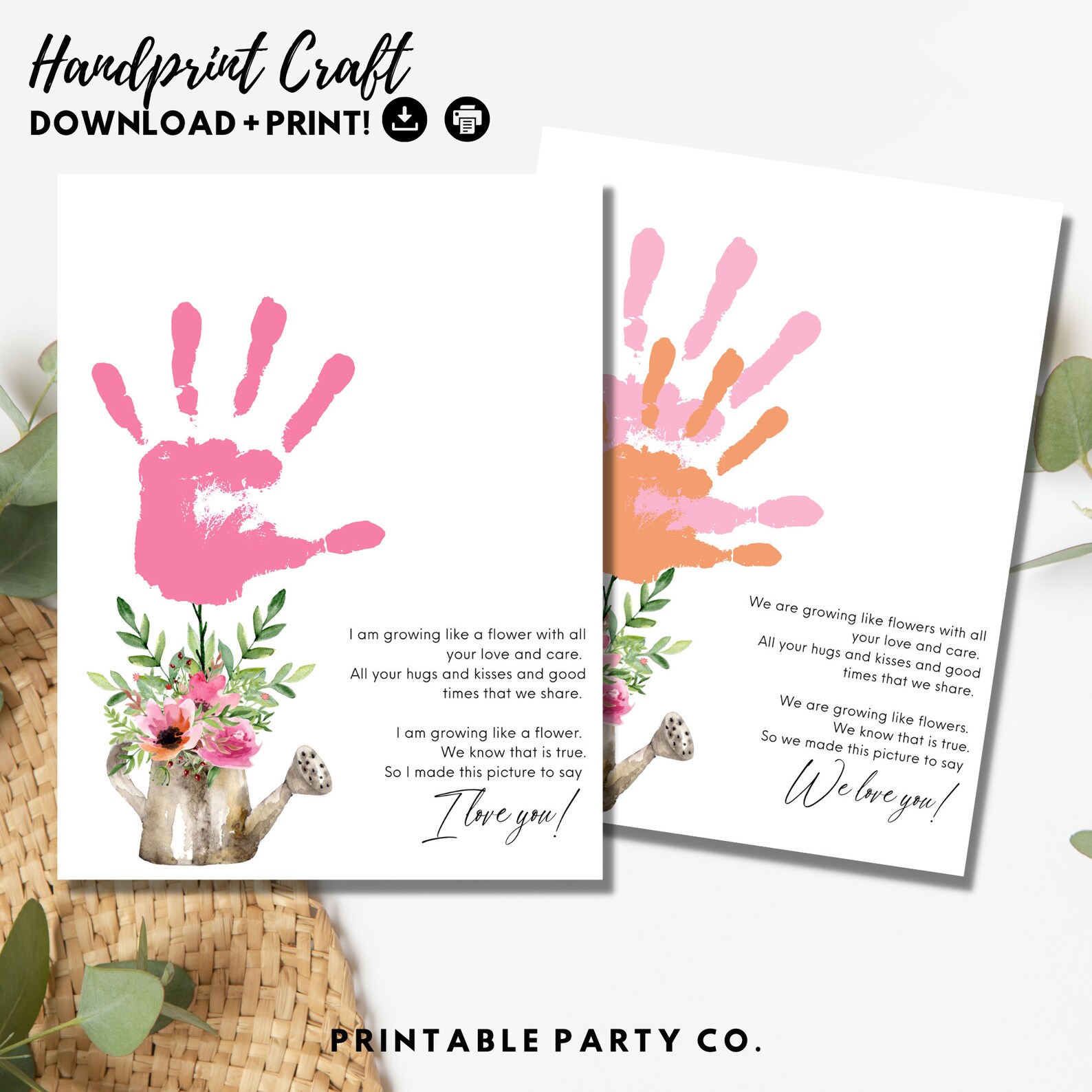 Handprint Craft for Kids | Handprint Art | Keepsake Birthday Gift ...