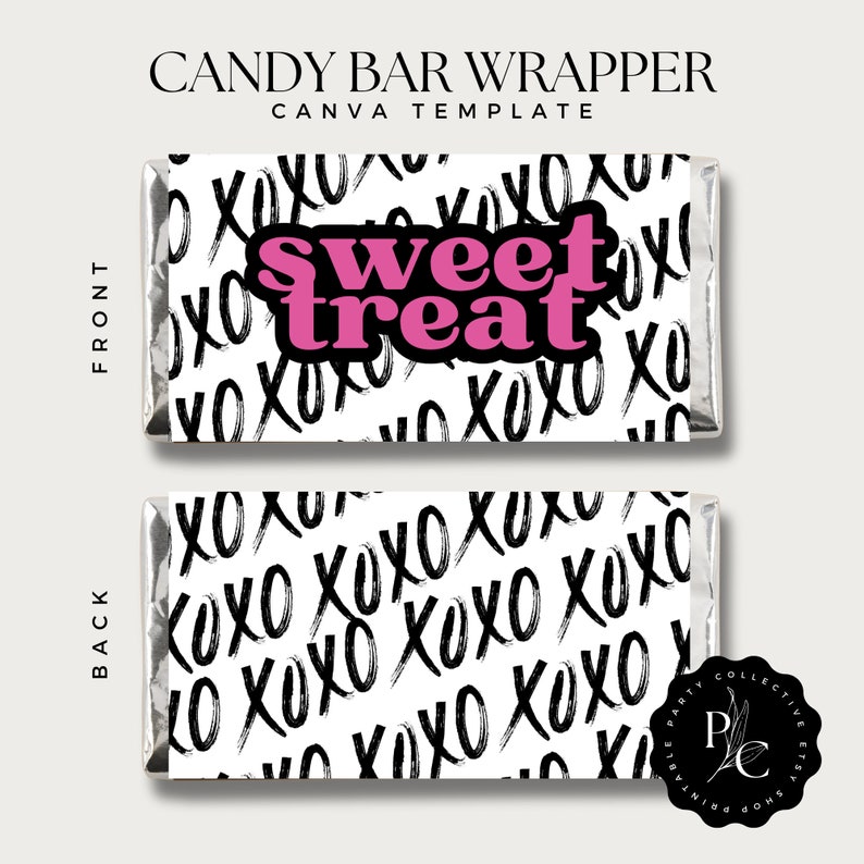 Valentine's Day Candy Bar Wrapper for Treat Bag, Teen Birthday Party ...