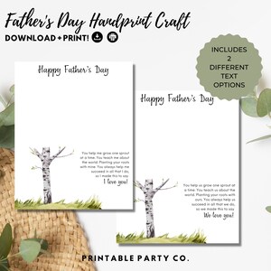 Grandpa Handprint Art | Father's Day Handprint Art Craft | Gift From ...