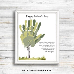 Grandpa Handprint Art Father's Day Handprint Art Craft | Etsy