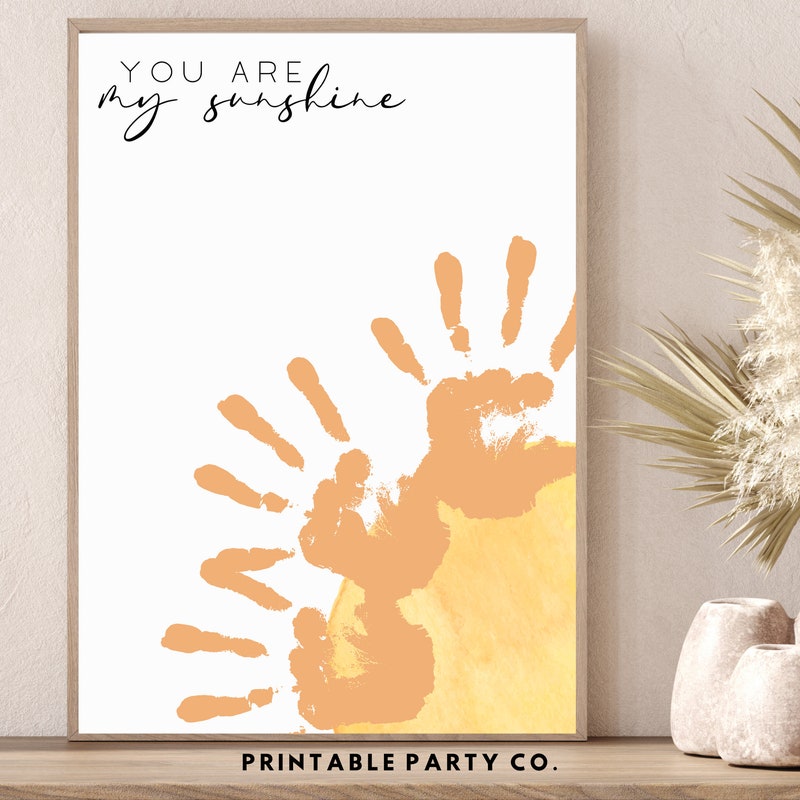 You Are My Sunshine Handprint - Etsy