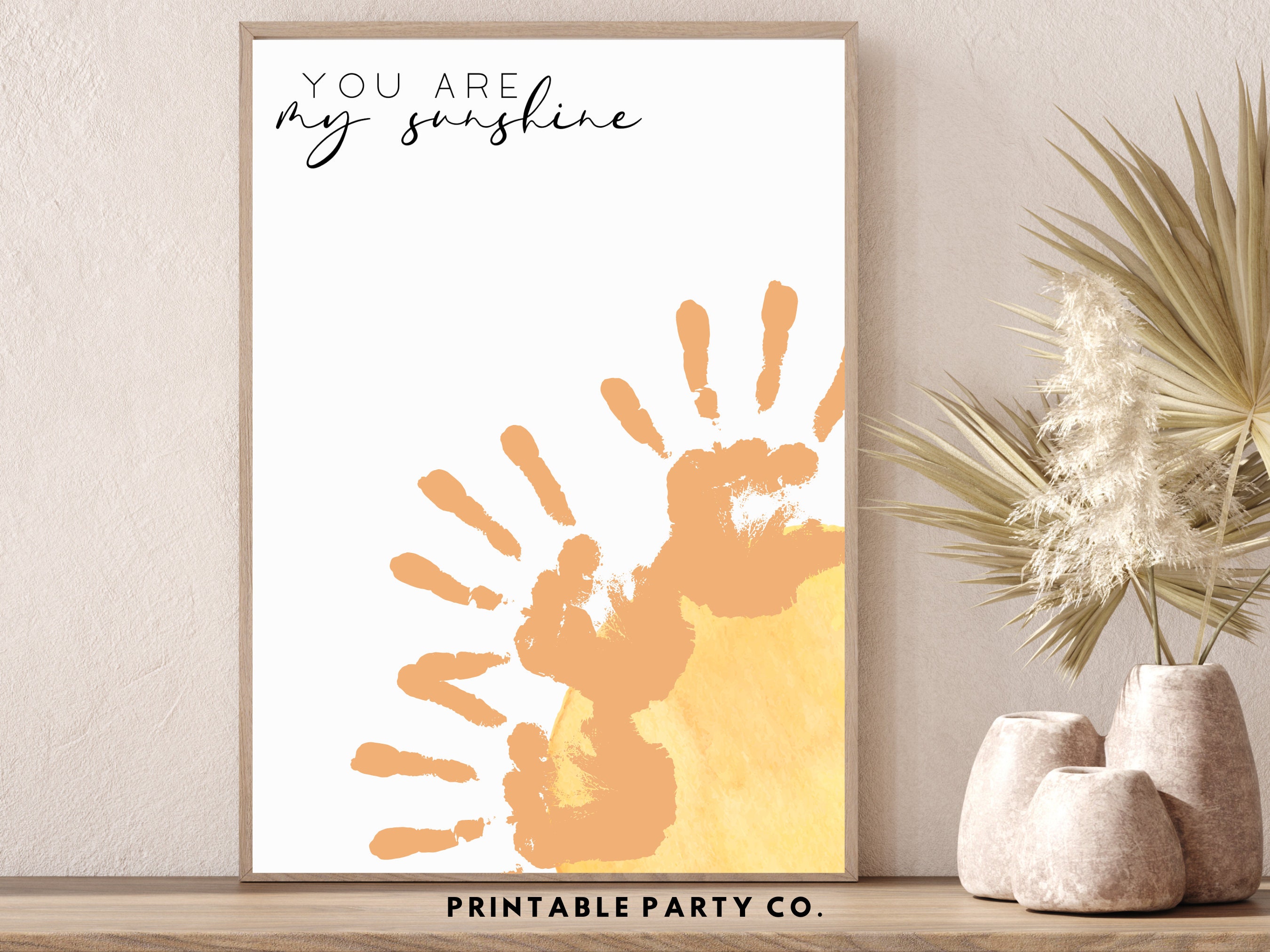 Handprint Sun Art Craft | You Are My Sunshine Keepsake Gift | Mother’s ...