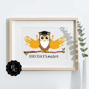 100 Days of School Handprint Craft, Celebrate 100th Day of Learning ...