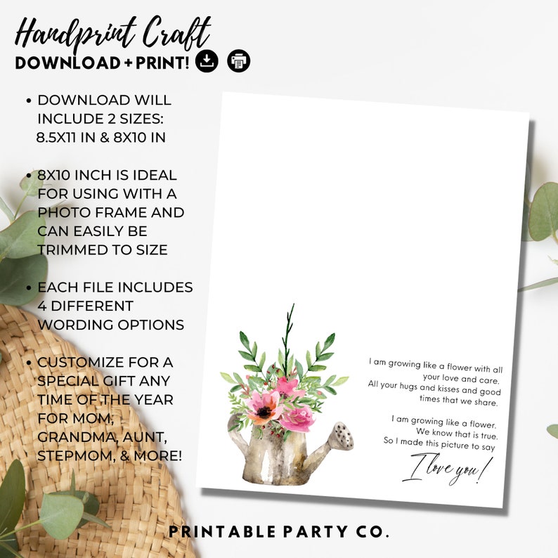 Handprint Craft for Kids | Handprint Art | Keepsake Birthday Gift ...