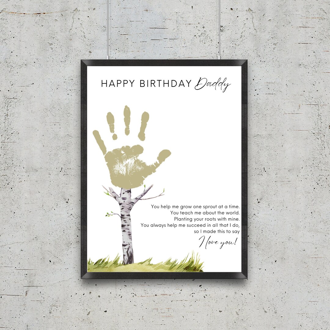 Birthday Card for Dad From Kids, Printable Happy Birthday Daddy ...