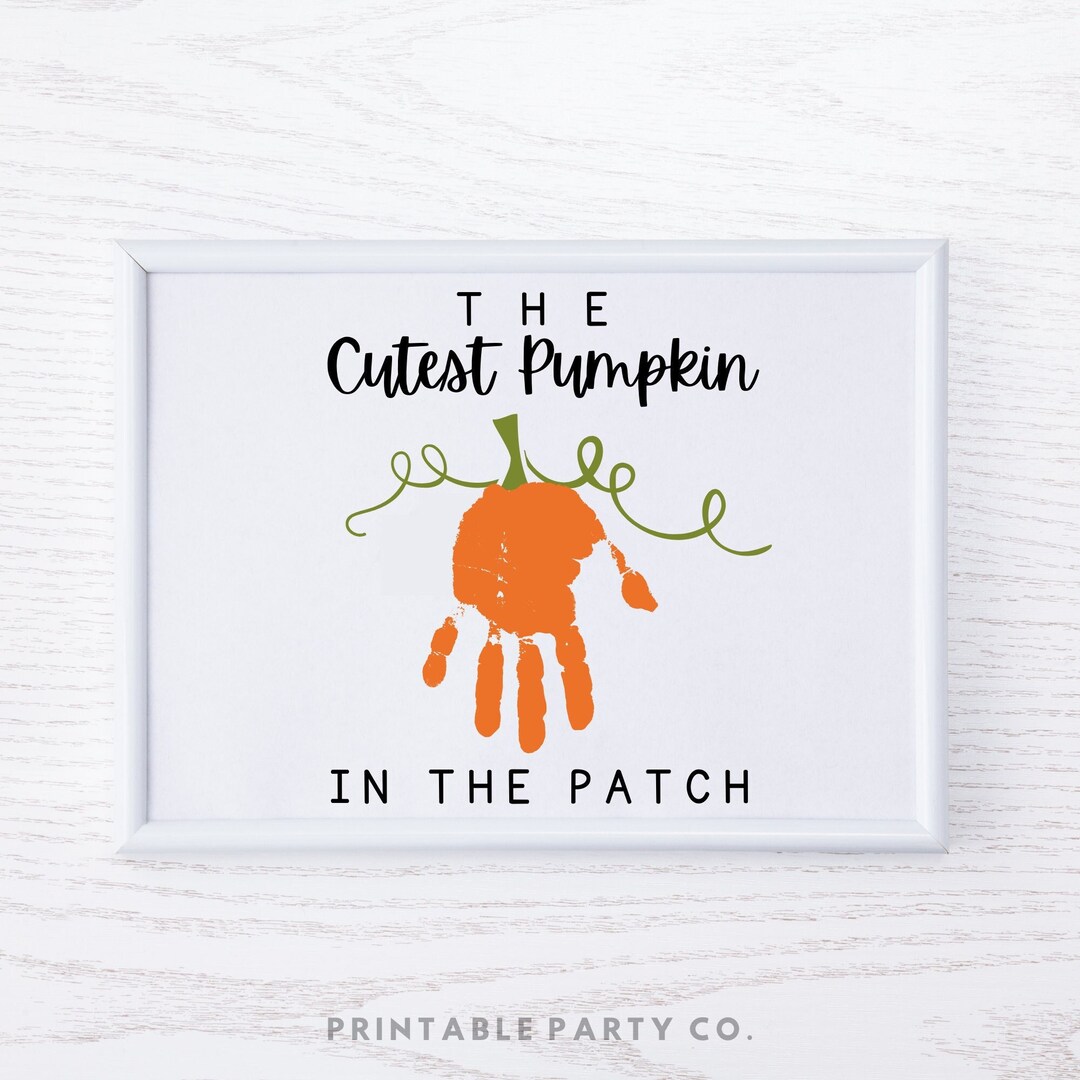 Fall Handprint Art Craft | Pumpkin Craft for Kids | Happy Autumn Craft ...