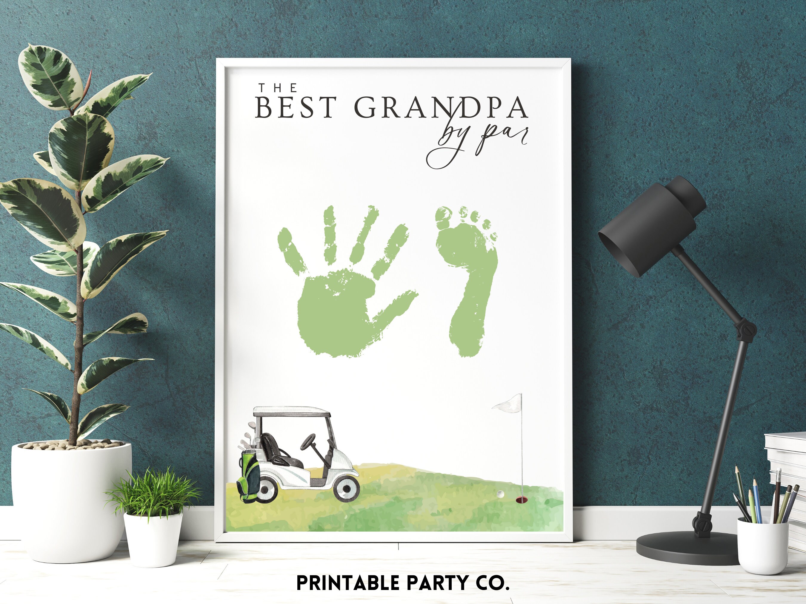 Best Grandpa Gift From Grandkids - DIY Handprint Art Craft for ...
