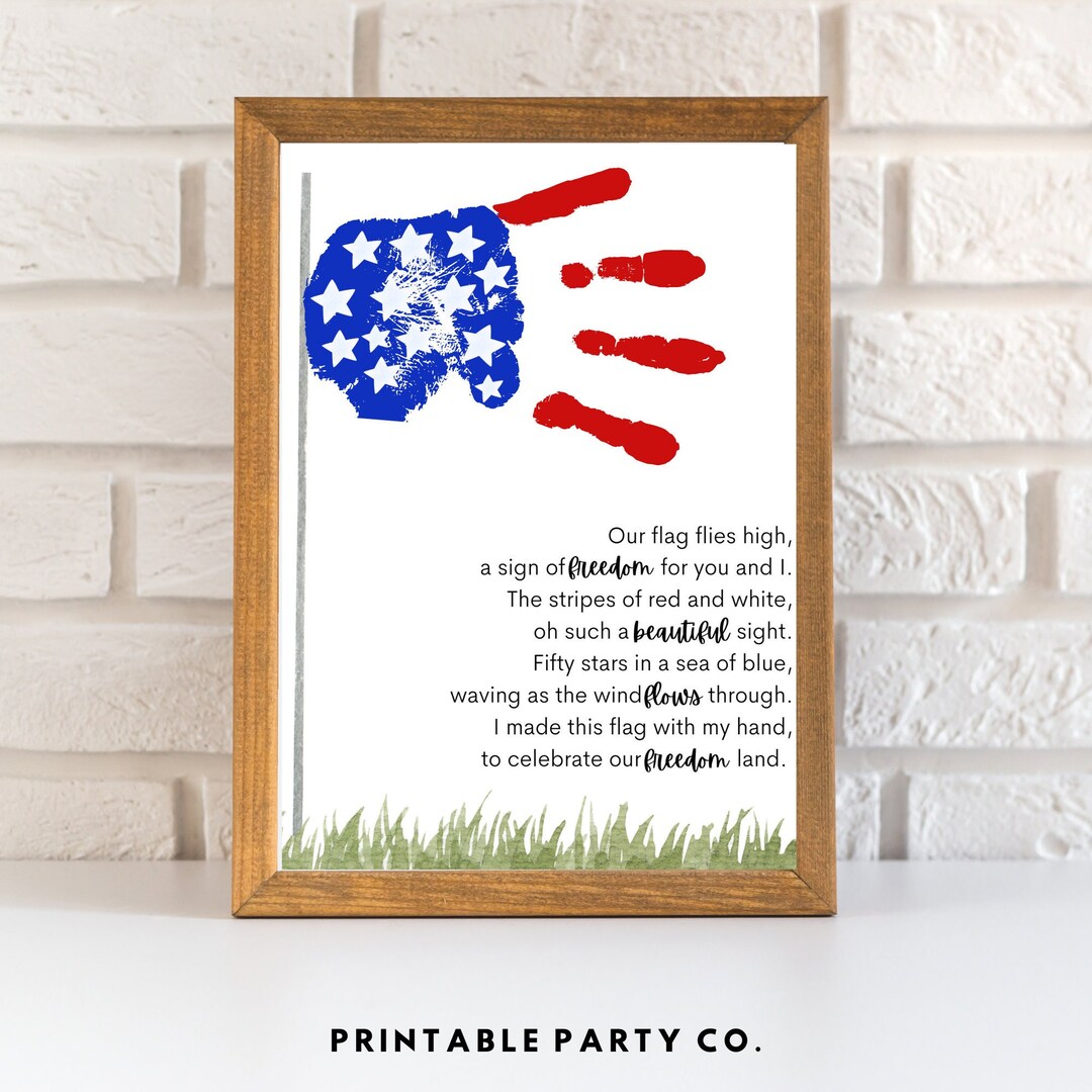 Fourth of July Handprint Art July 4th Preschool Toddler Craft ...