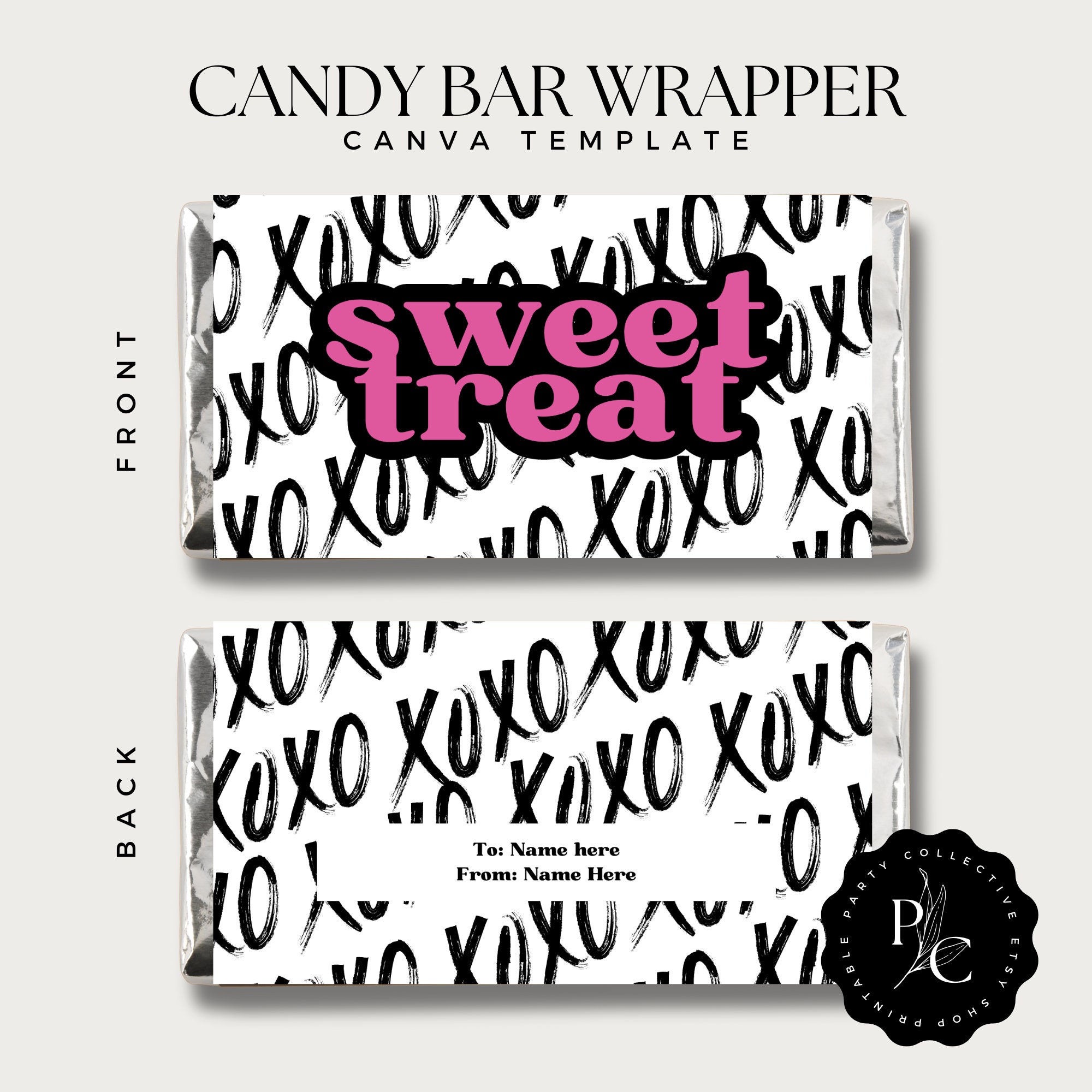 Valentine's Day Candy Bar Wrapper for Treat Bag, Teen Birthday Party ...