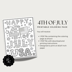 Fourth of July Coloring Pages Activity for Kids - Patriotic Coloring ...