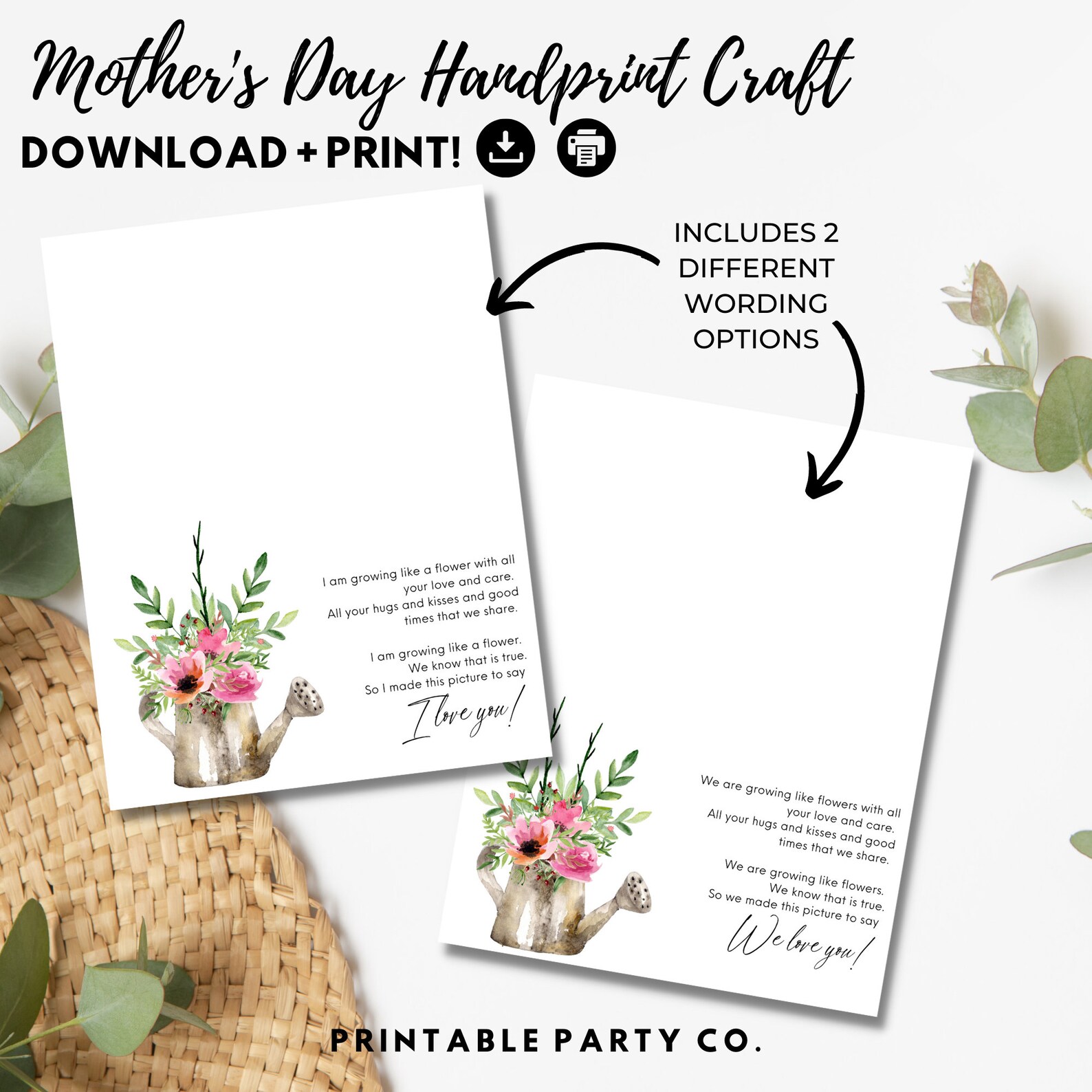 Handprint Craft for Kids Handprint Art Keepsake Birthday Gift Gift for ...