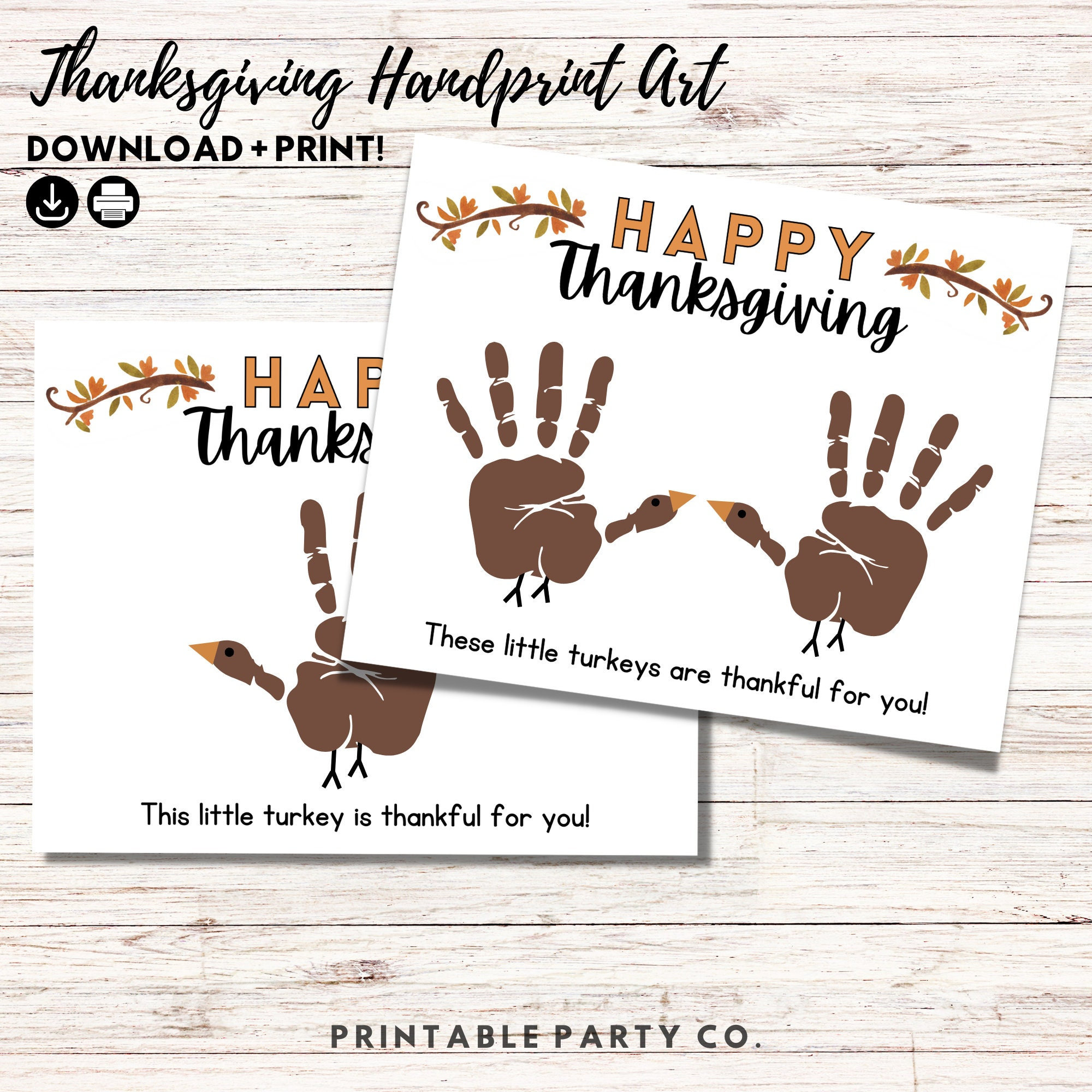 Thanksgiving Handprint Art | Turkey Handprint Craft for Kid | Thankful ...