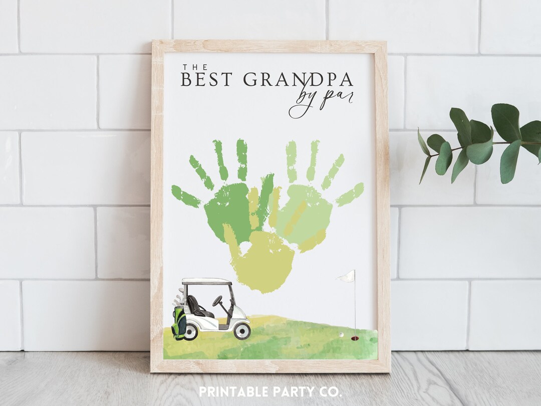 Best Grandpa Gift From Grandkids - DIY Handprint Art Craft for ...
