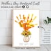 Grandma Handprint Art | Sunflower Mother's Day Craft From Kids ...