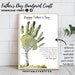 Father's Day Handprint Art Craft Gift From Kids Fathers Day Activities ...
