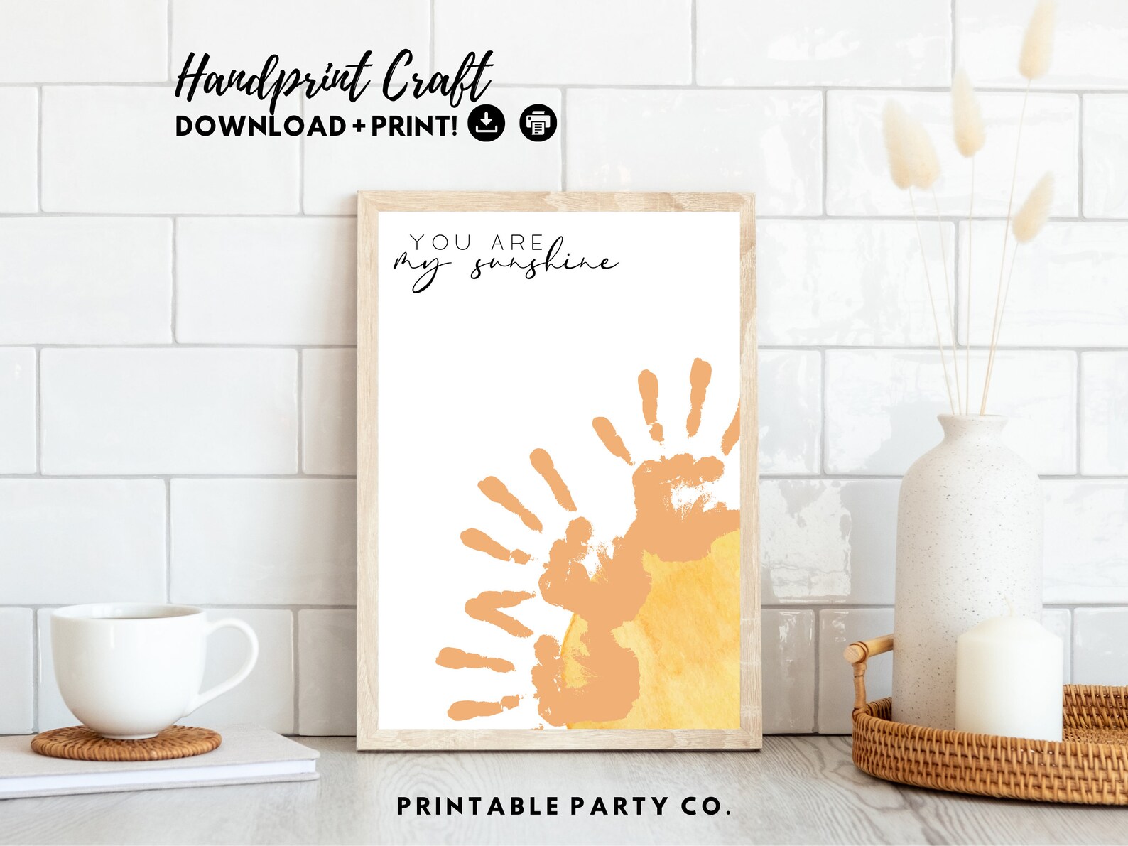 Handprint Sun Art Craft | You Are My Sunshine Keepsake Gift | Mother’s ...