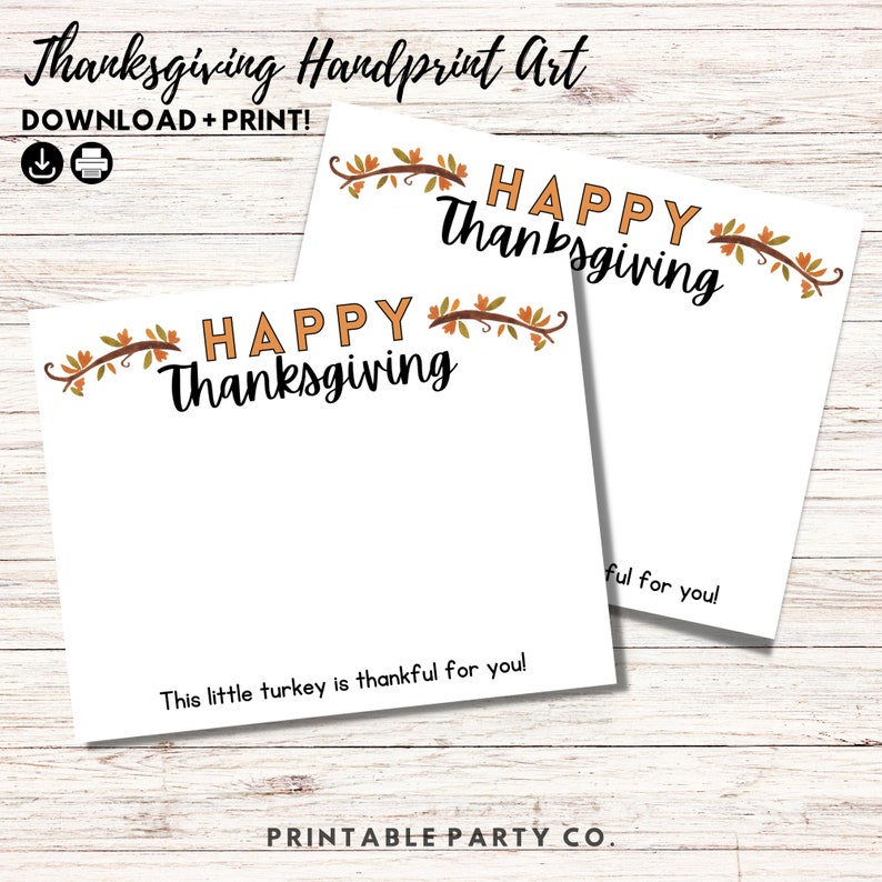 Thanksgiving Handprint Art | Turkey Handprint Craft for Kid | Thankful ...