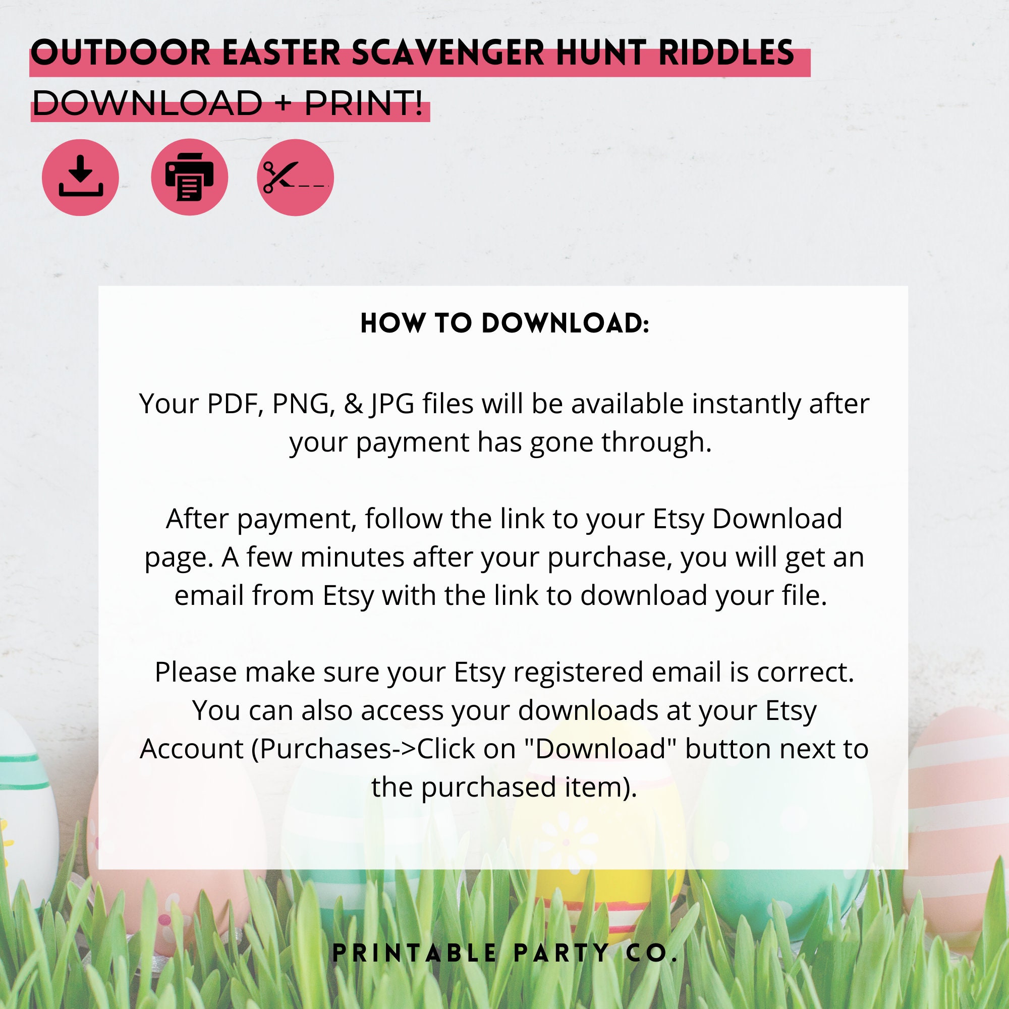 Outdoor Easter Scavenger Hunt Riddles for Kids Easter Egg - Etsy