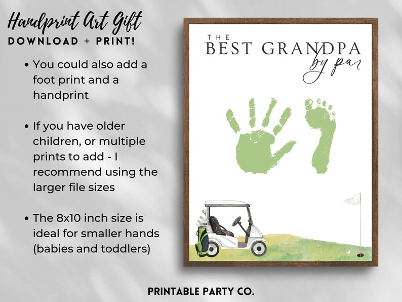 Best Grandpa Gift From Grandkids DIY Handprint Art Craft for - Etsy